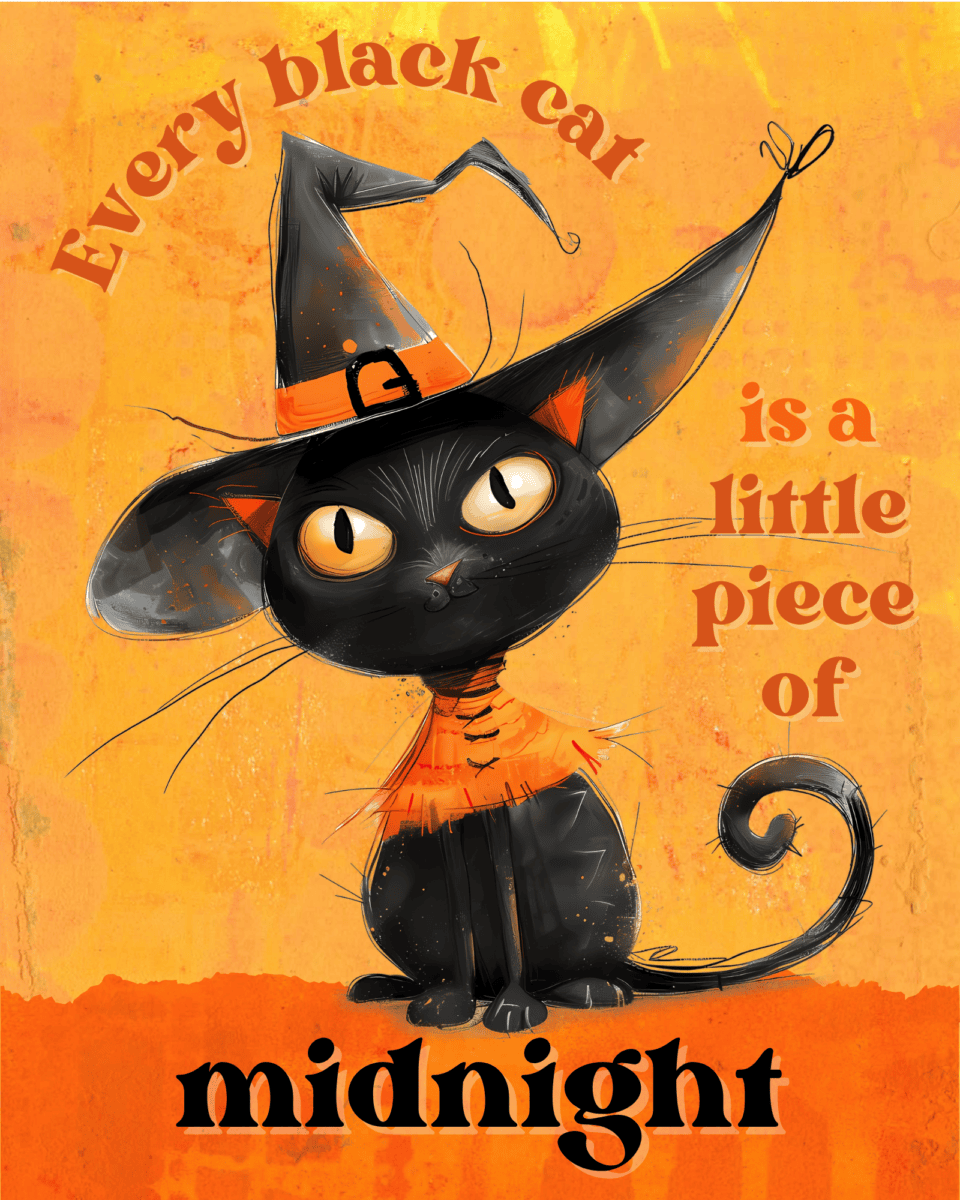 Black Cat Quotes! Free Printable Halloween Posters – Marketing Artfully
