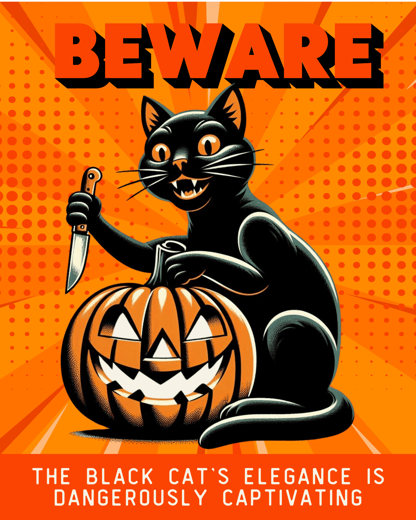 Black Cat Quotes! Free Printable Halloween Posters