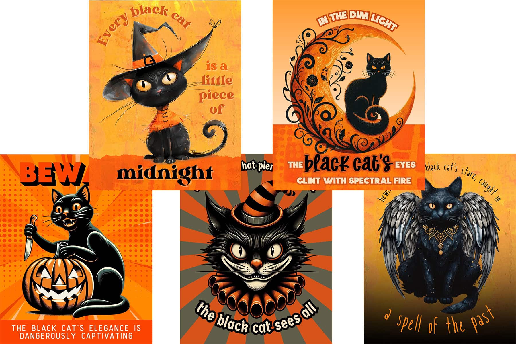 Black Cat Quotes! Free Printable Halloween Posters – Marketing Artfully