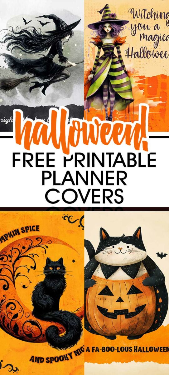 Halloween Planner Covers or Dashboards – Free Printables – Marketing ...