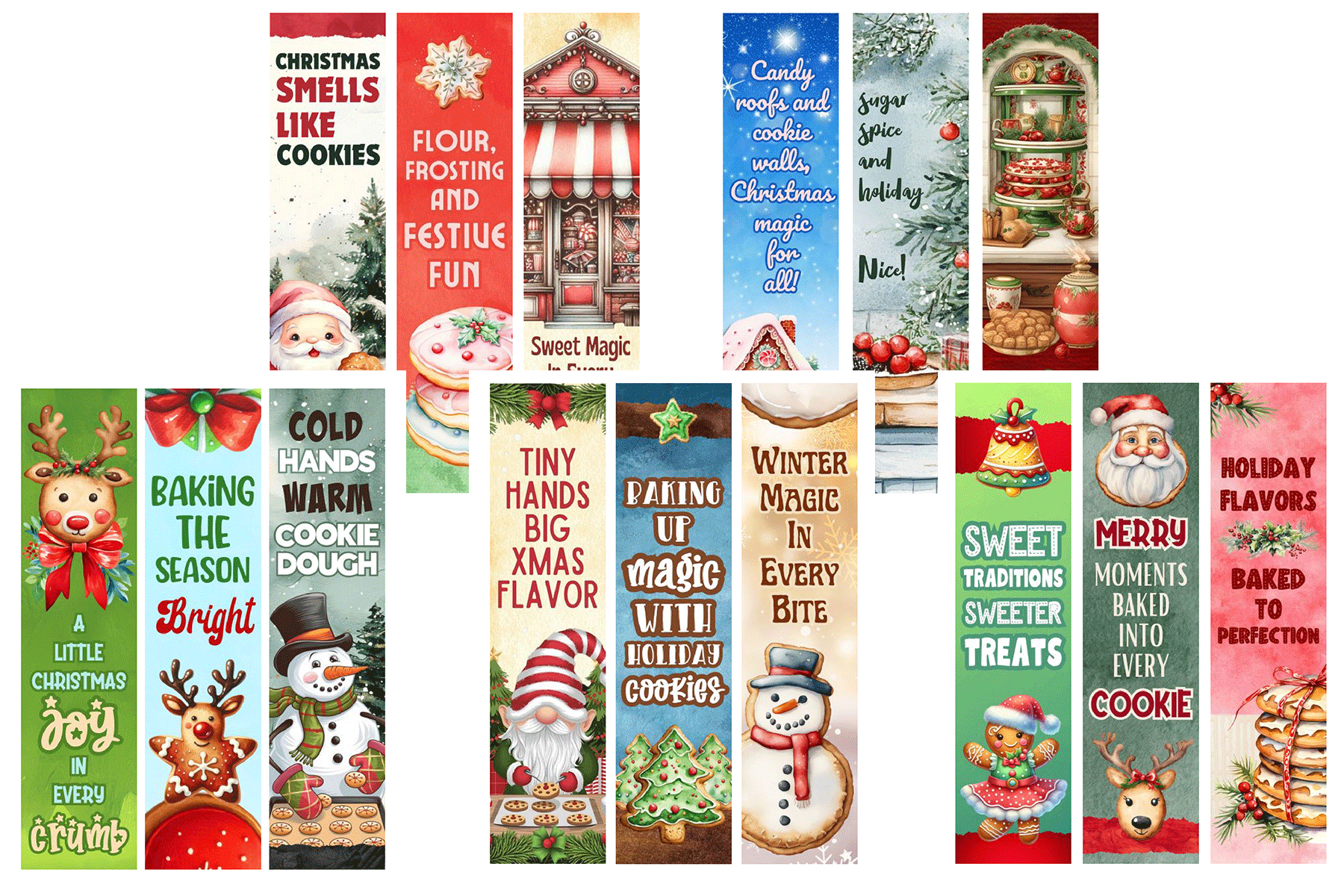 15 Christmas Cooking Bookmarks – Free Printable – Marketing Artfully