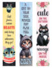 15 Curious Cats Bookmarks - Free Printable