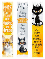 15 Curious Cats Bookmarks - Free Printable