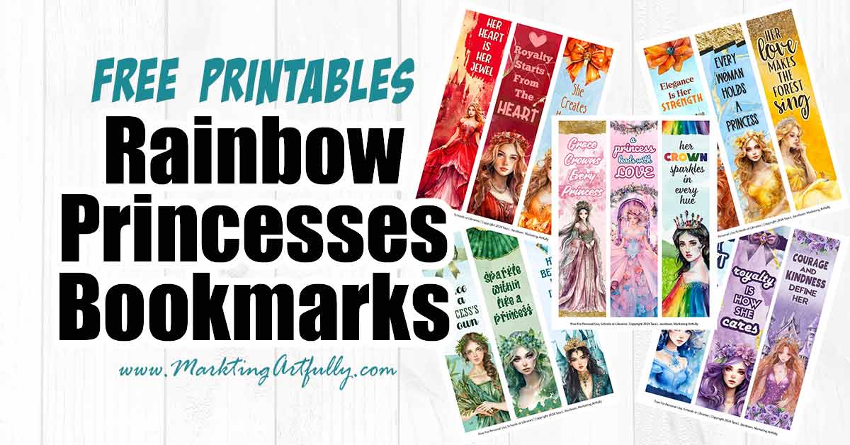 15 Free Printable Rainbow Princess Bookmarks | Business | Before It's News