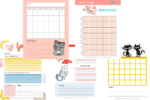 5 Printable Cat Planner Pages - Monthly Planner Ideas