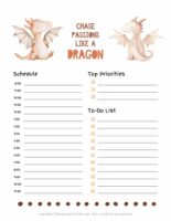 5 Cute Dragons Daily Planner Ideas – Marketing Artfully