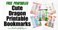 15 Cute Dragon Free Printable Bookmarks