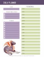 5 Cute Dragons Daily Planner Ideas – Marketing Artfully
