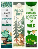 15 Cute Dragon Free Printable Bookmarks – Marketing Artfully