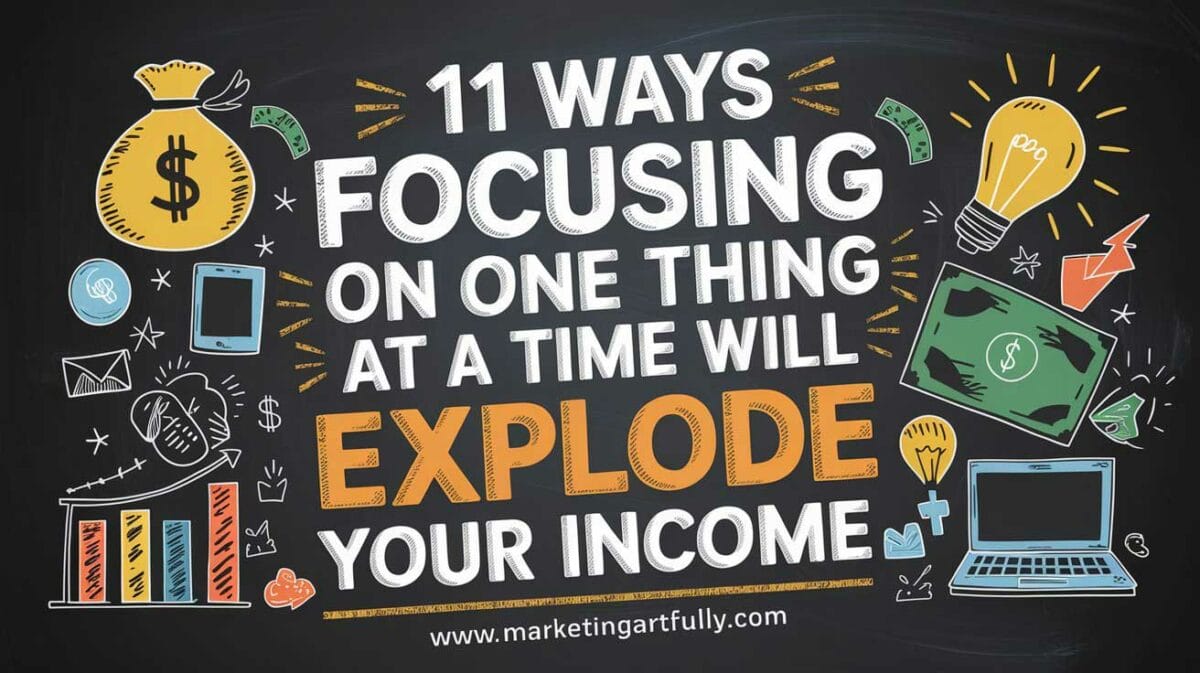 11 Ways Focusing on ONE Thing at a Time Will Explode Your Income ...