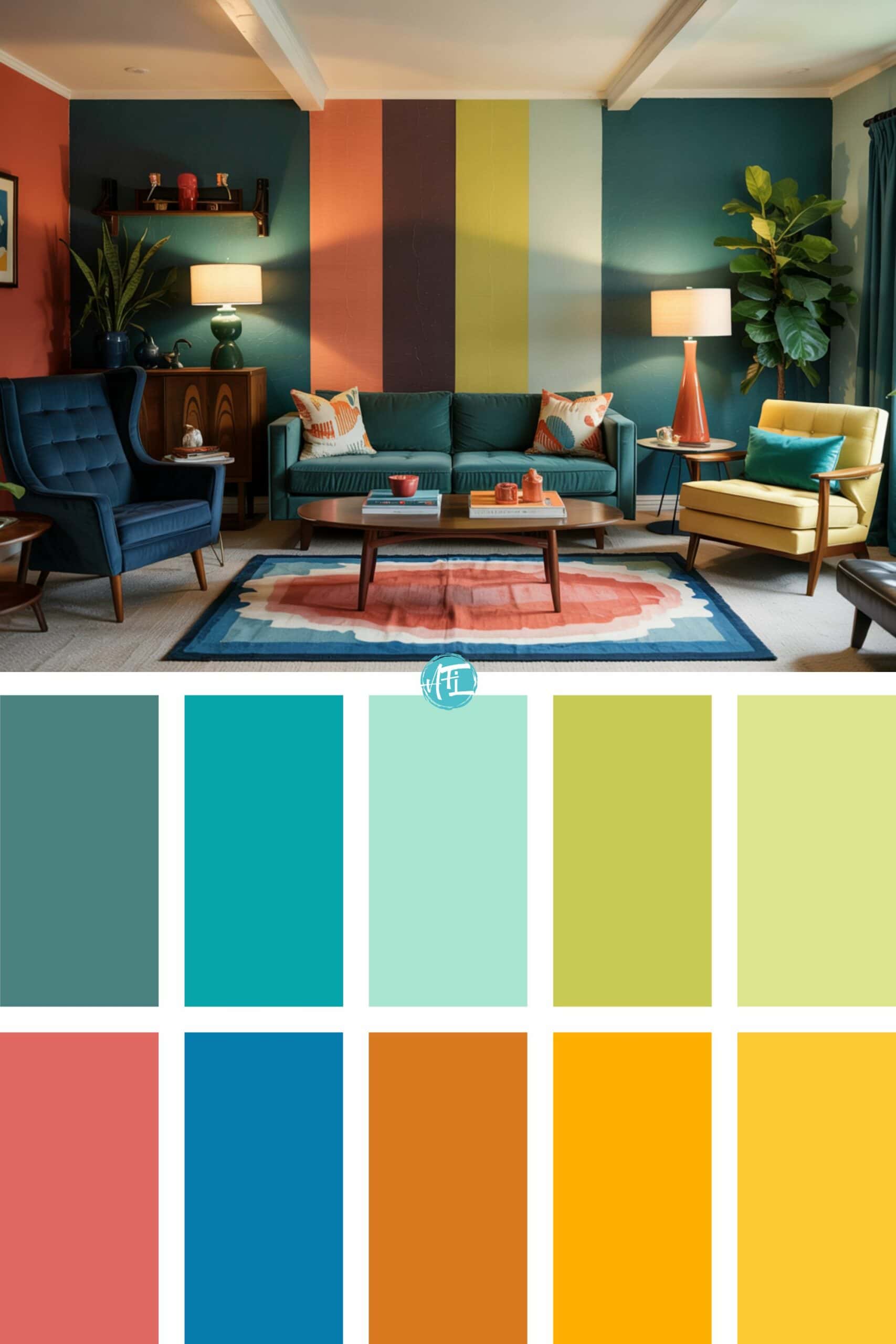 9 Stunning Mid-Century Modern Color Palettes – Marketing Artfully