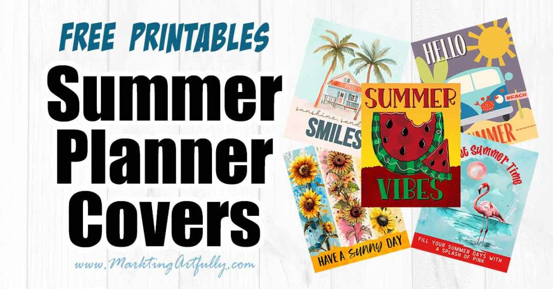 5 Free Fun Summer Planner Covers Printables